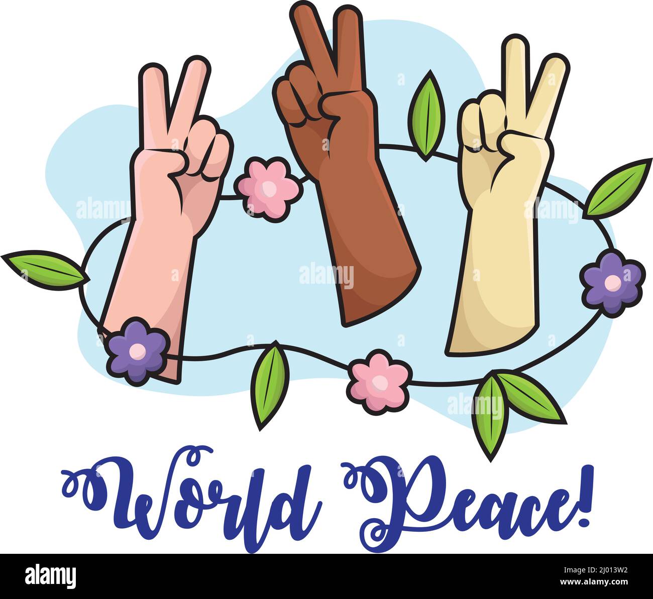 Dove human hands peace symbol Cut Out Stock Images & Pictures - Alamy