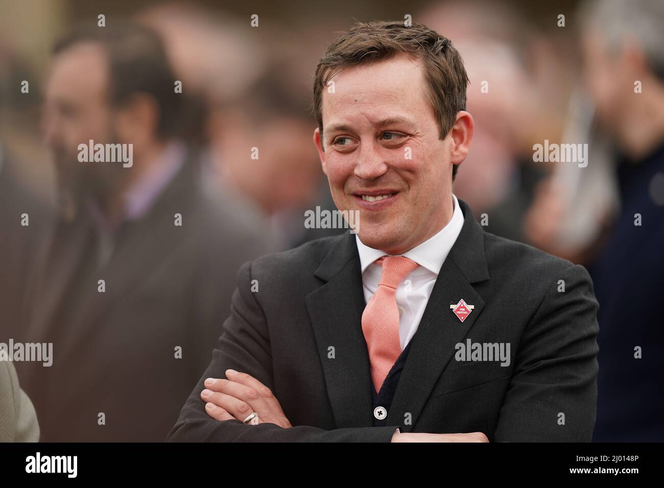 Tom Messenger, assistant to Dan Skelton during day one of the ...