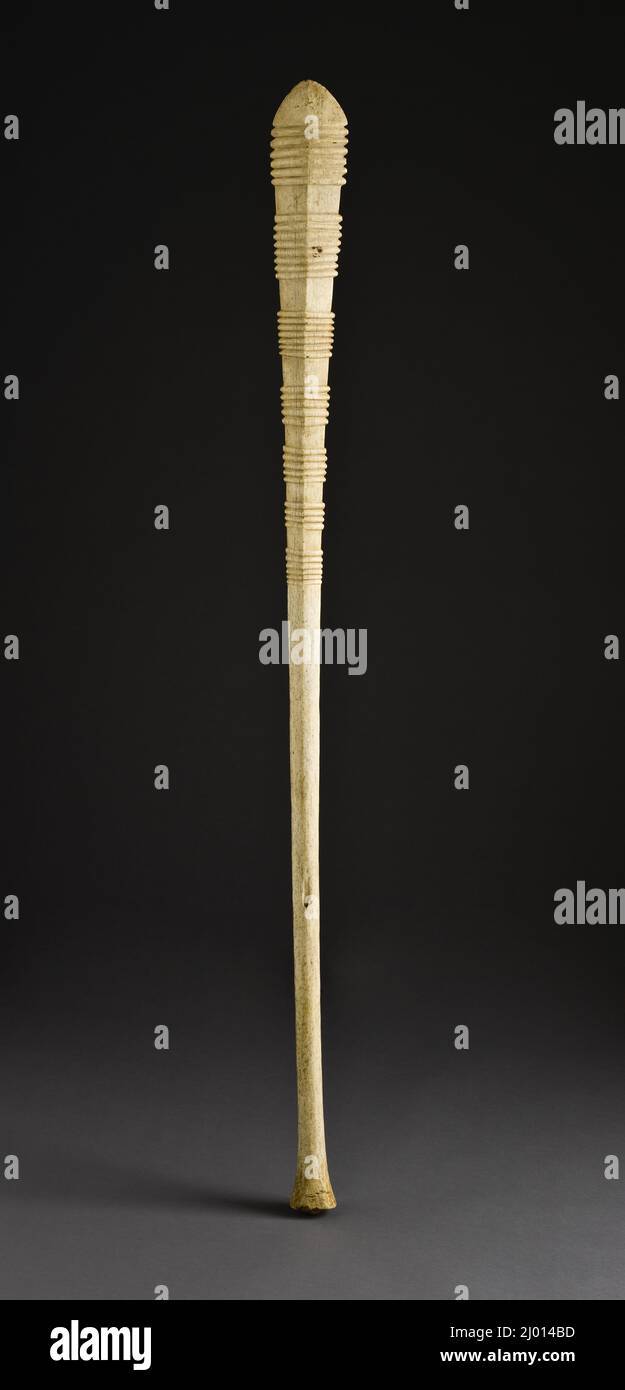 Club. Tonga, circa 1840. Arms and Armor. Whalebone Stock Photo - Alamy