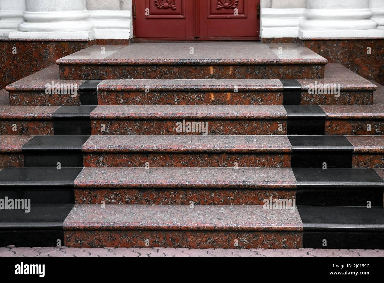 View of beautiful steps of building outdoors Stock Photo - Alamy