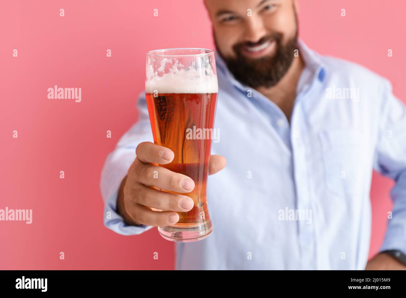 Funny bald man beer hi-res stock photography and images - Alamy
