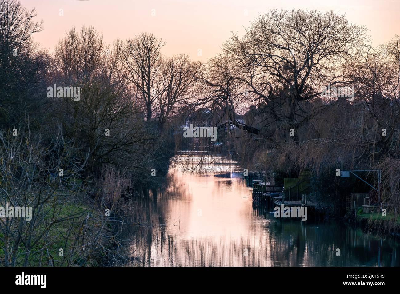 River Brede in Rye, East Sussex, England in winter Stock Photo - Alamy