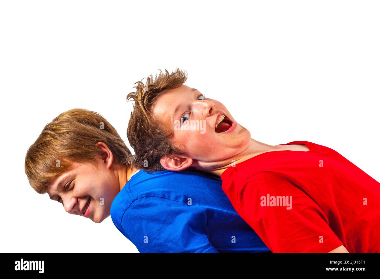 two happy joyful friends enjoy life Stock Photo - Alamy