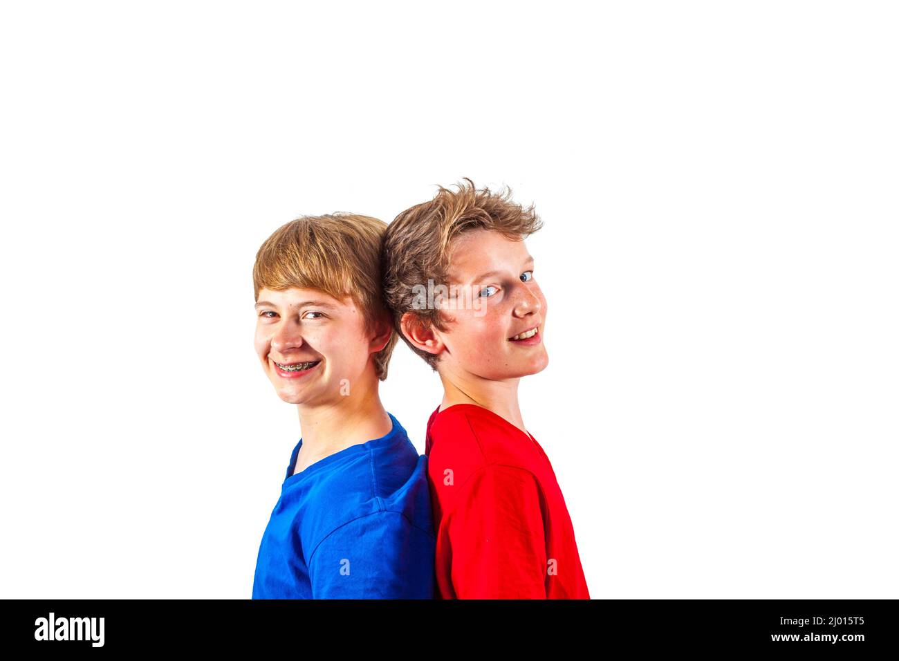 two happy joyful friends enjoy life Stock Photo - Alamy