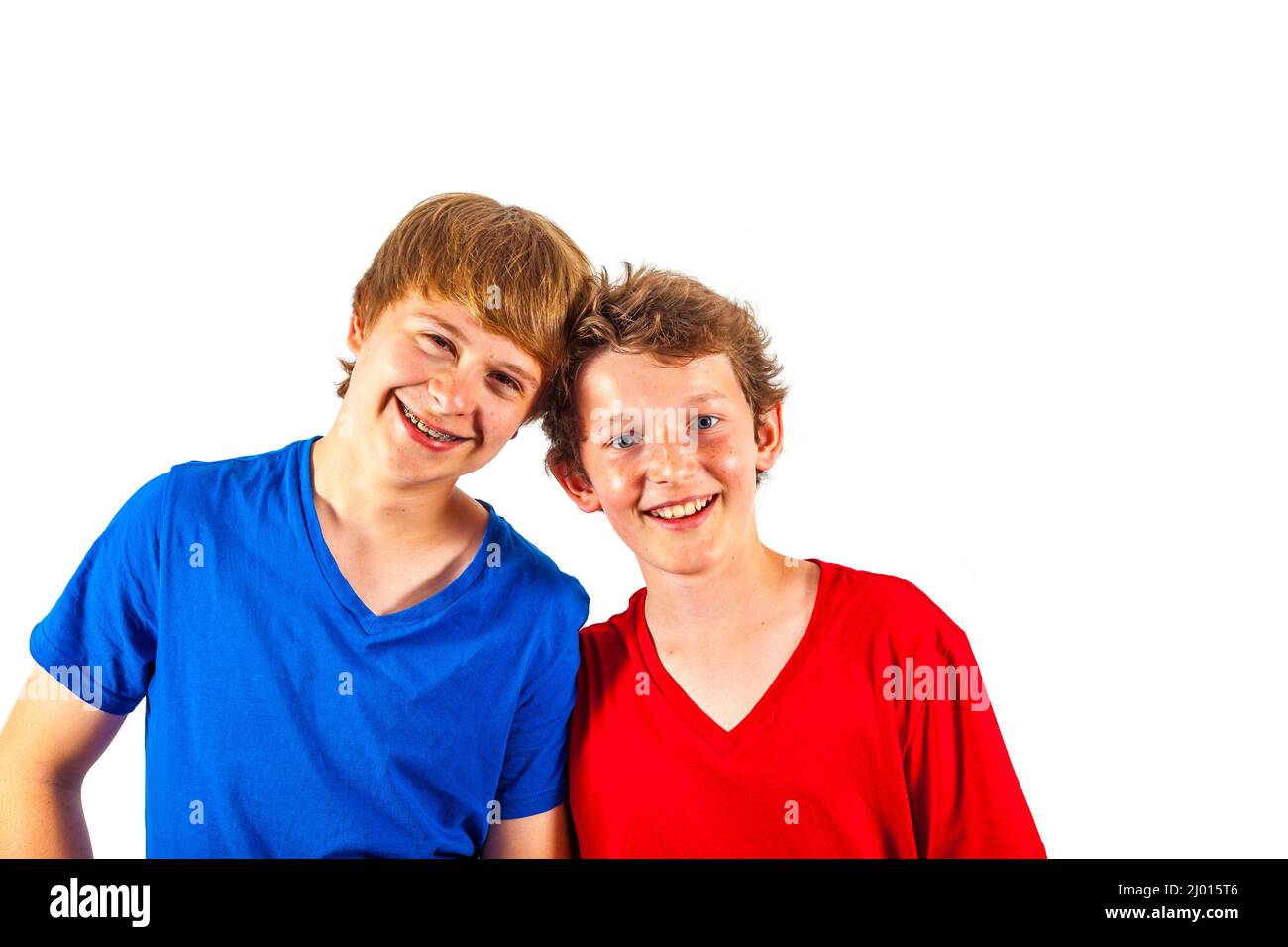 two happy joyful friends enjoy life Stock Photo - Alamy