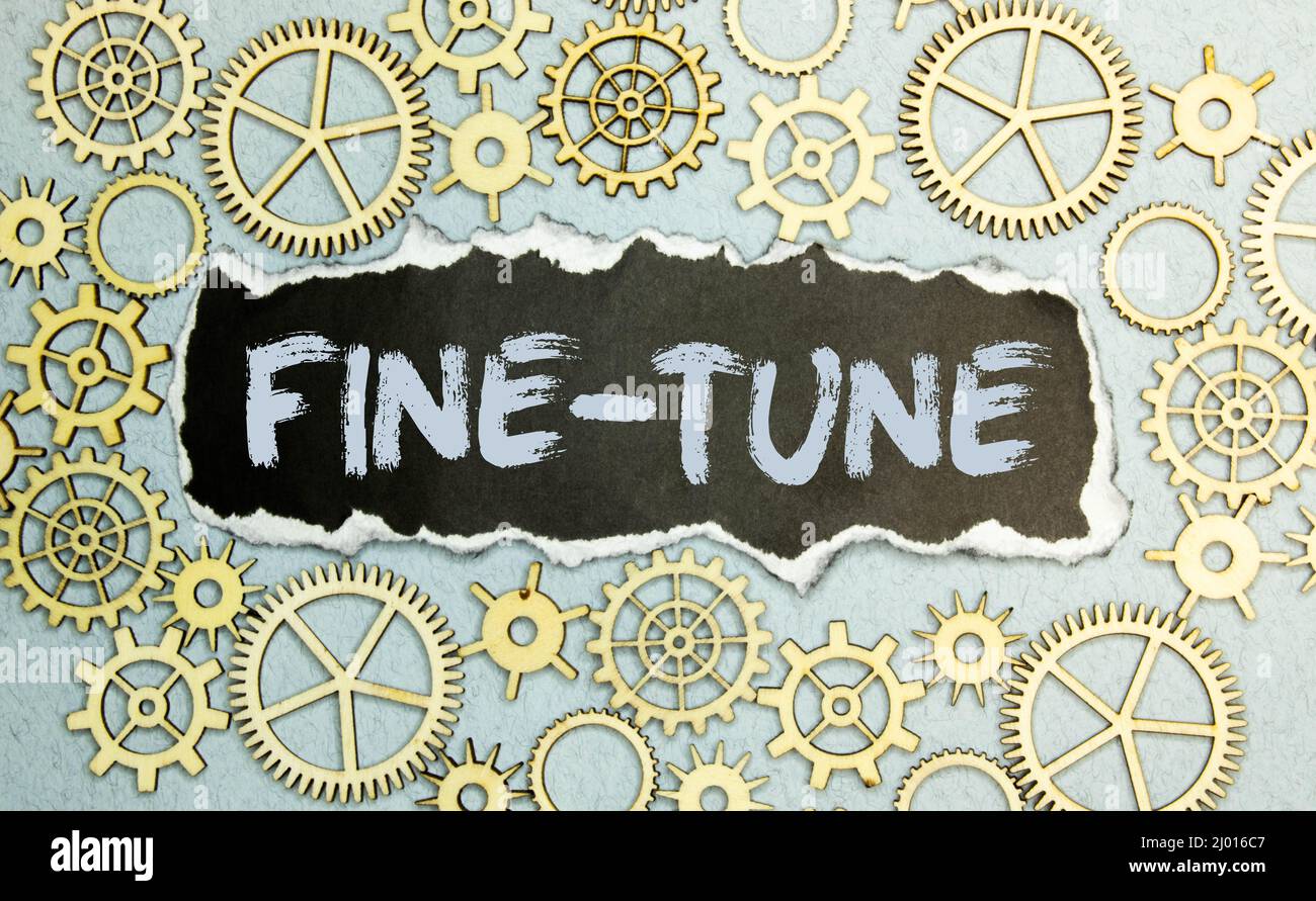 fine tune word in a dictionary. fine tune concept Stock Photo - Alamy