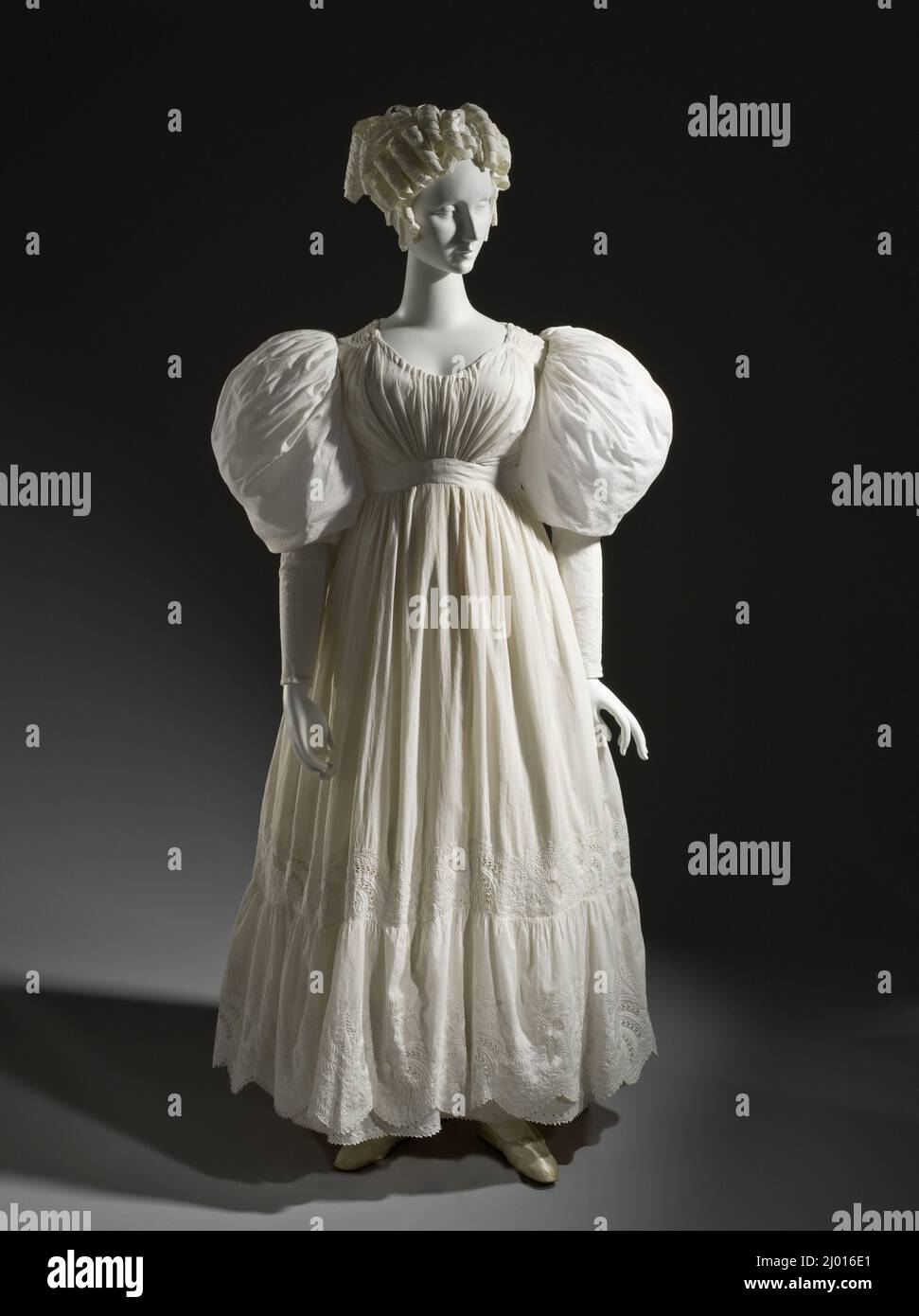 Summer Dress. England, circa 1830. Costumes. Cotton plain weave with ...