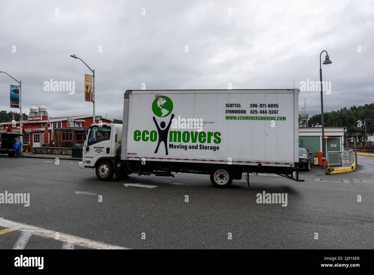 Friday Harbor, WA USA - circa November 2021: View of an Eco Movers ...