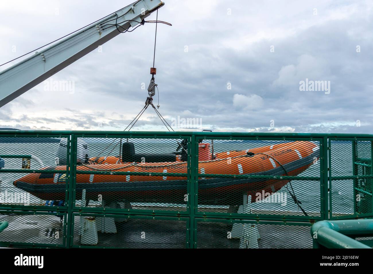 San Juan Islands, WA USA - circa November 2021: View of a Washington ...