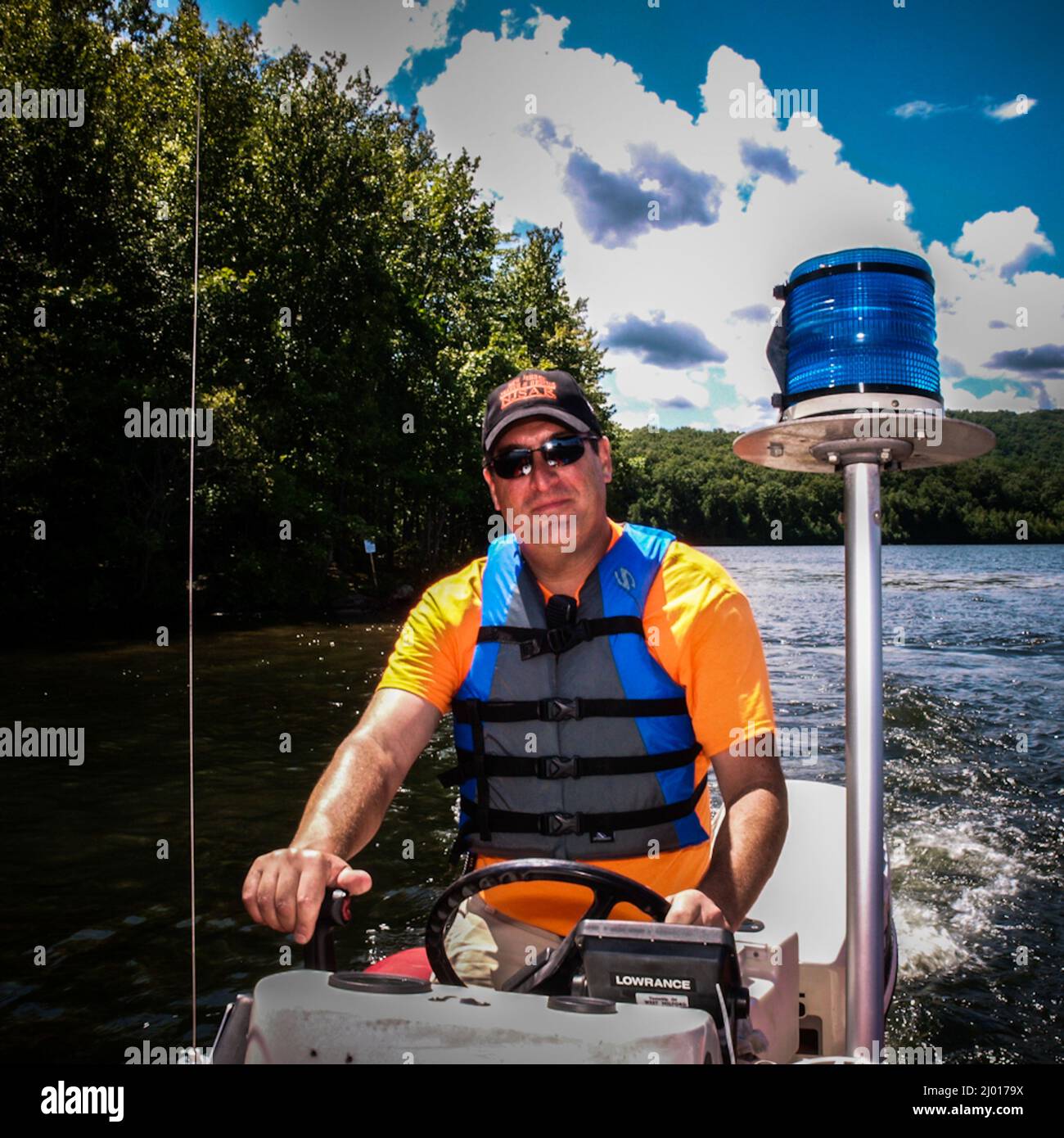 Search and Rescue team water rescue drill Stock Photo - Alamy