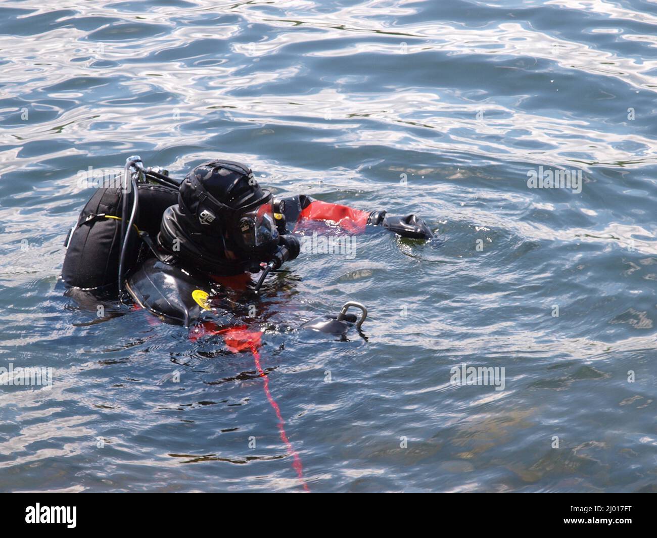 Search and Rescue team water rescue drill Stock Photo - Alamy
