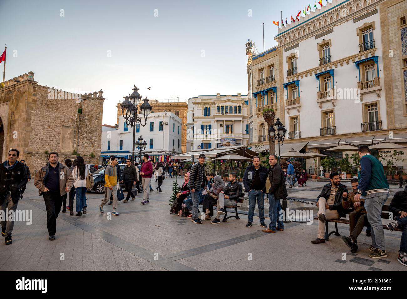 Main square in tunis hi-res stock photography and images - Alamy