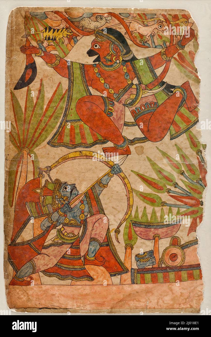 Hanuman flies to lanka hi-res stock photography and images - Alamy