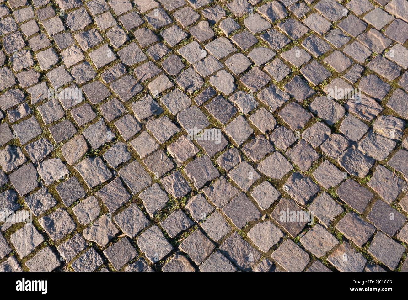 pattern of cobblestones at the pedestrian way Stock Photo - Alamy