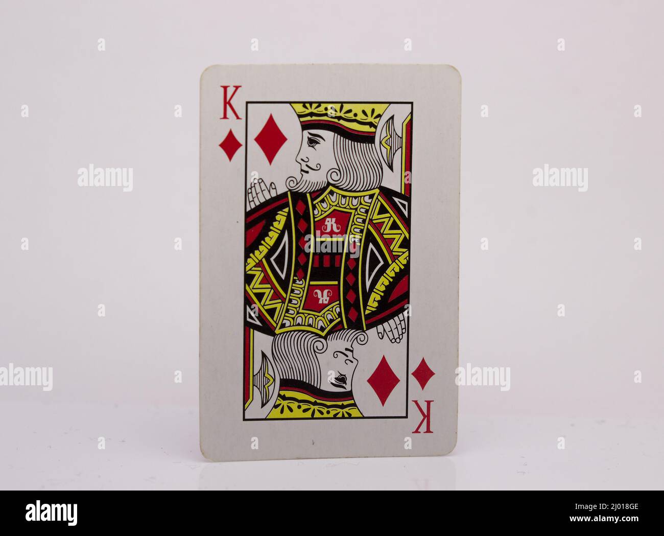 King card isolated on a white background Stock Photo - Alamy