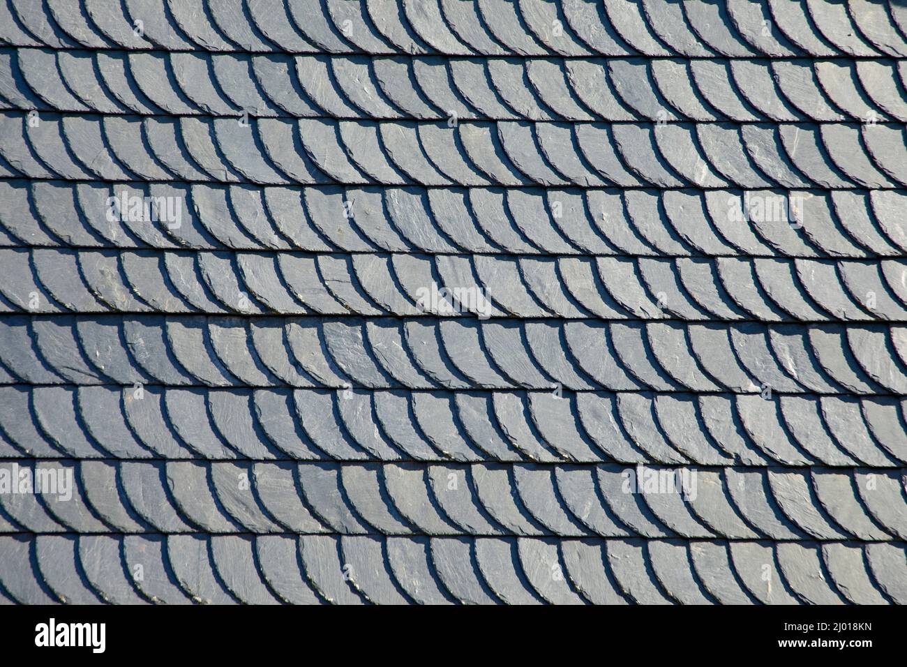 the roof is made of slate slabs. Background and texture, close-up Stock ...