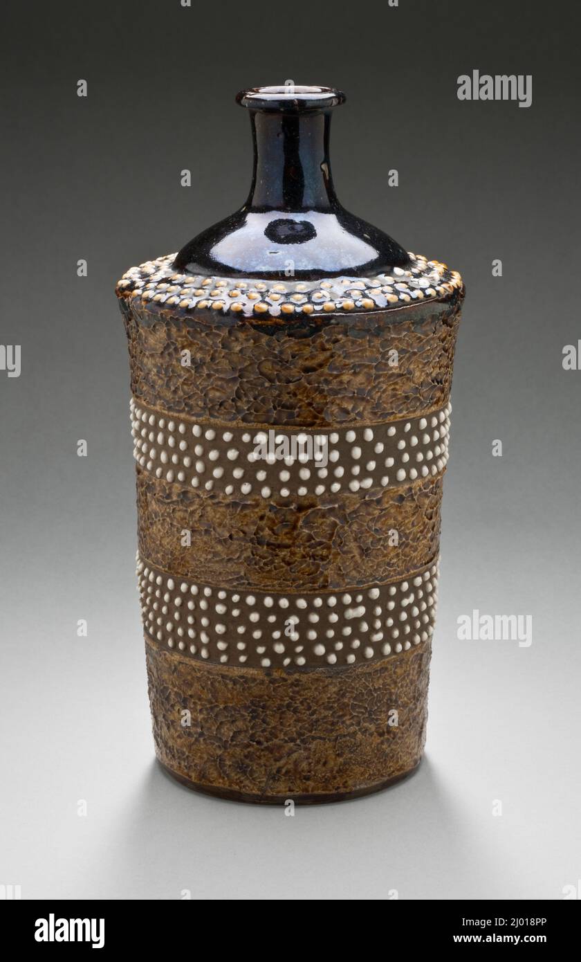 Sake Bottle. Japan, late 18th-early 19th century. Ceramics. Agano ware ...