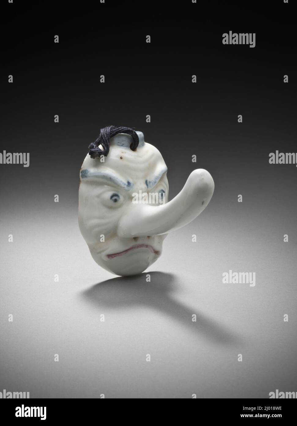 Hat Hook in the Form of a Tengu Mask. Japan, mid-19th century. Ceramics ...