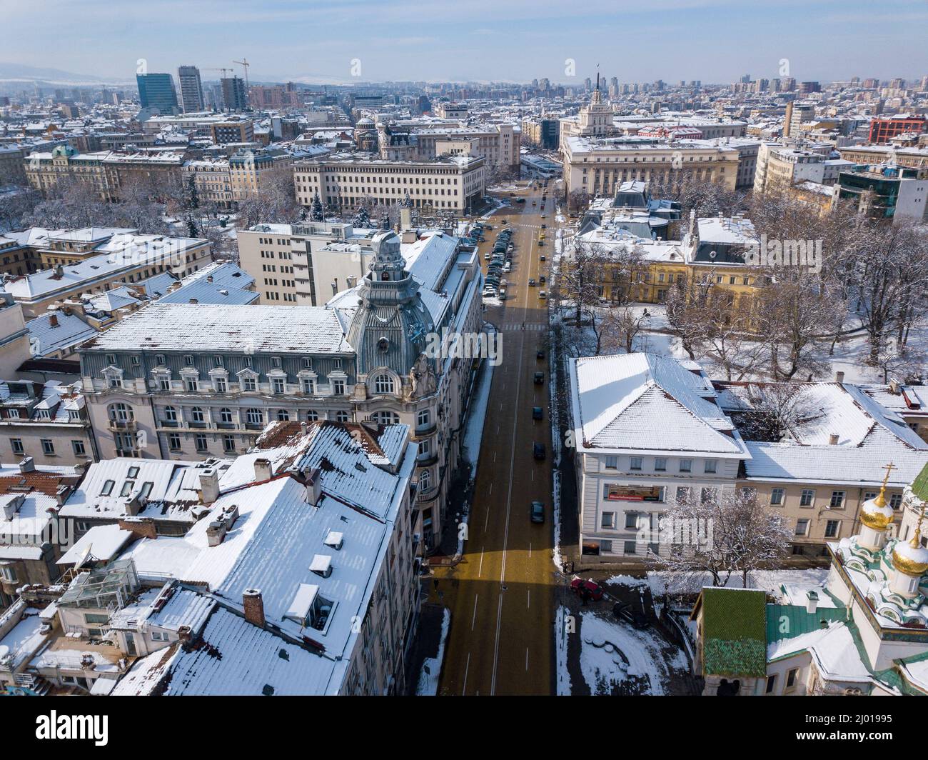 Sofia winter skyline hi-res stock photography and images - Alamy