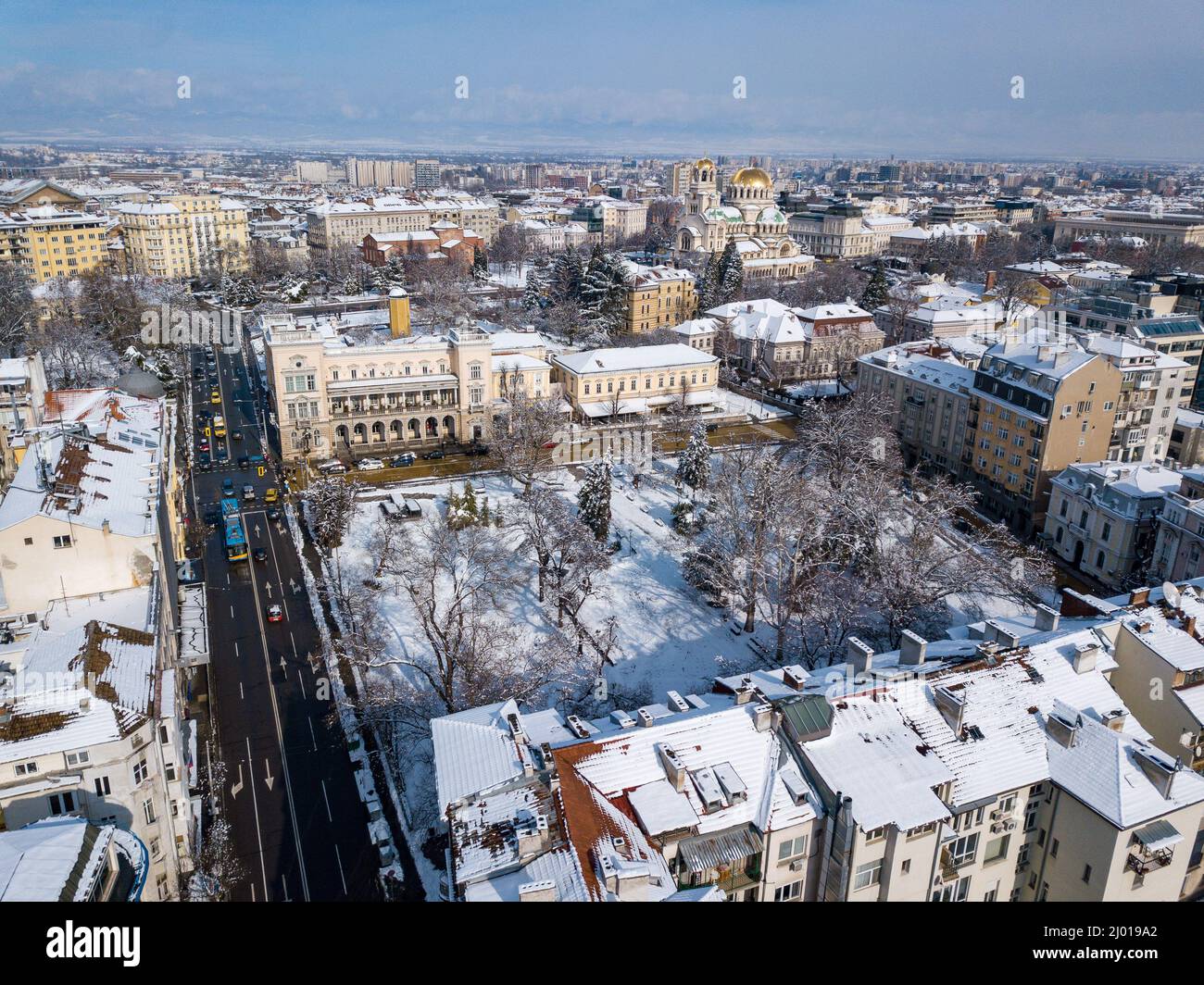 Sofia winter skyline hi-res stock photography and images - Alamy