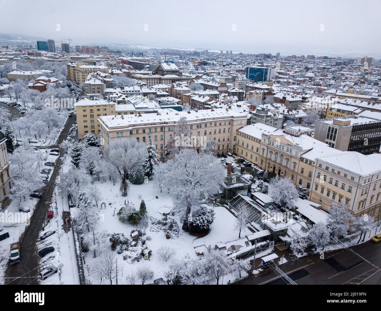 Sofia skyline winter hi-res stock photography and images - Alamy