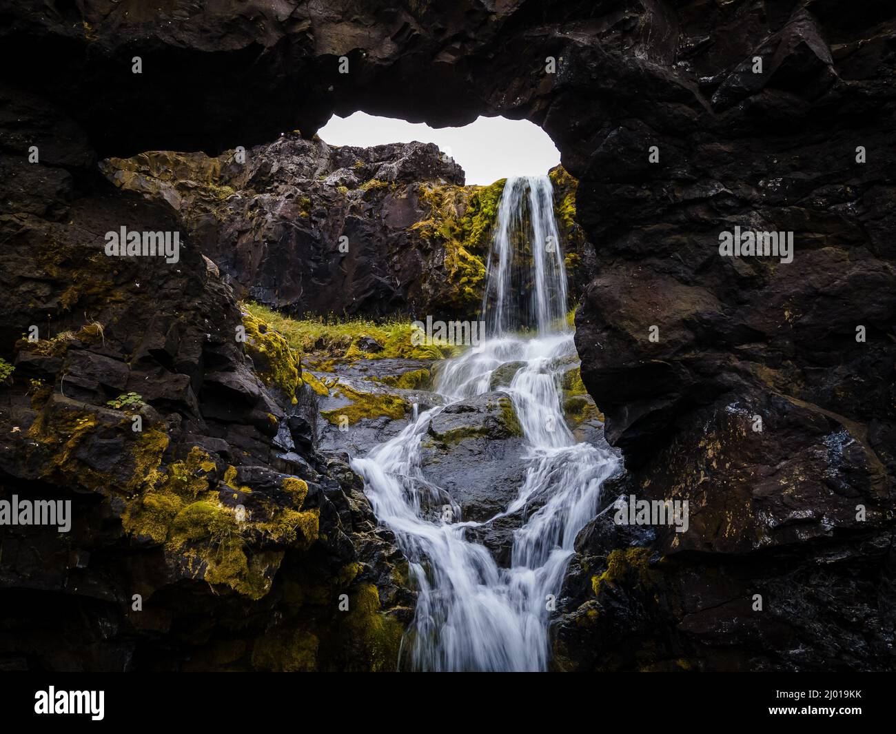 Flogufoss waterfall in Iceland Stock Photo - Alamy