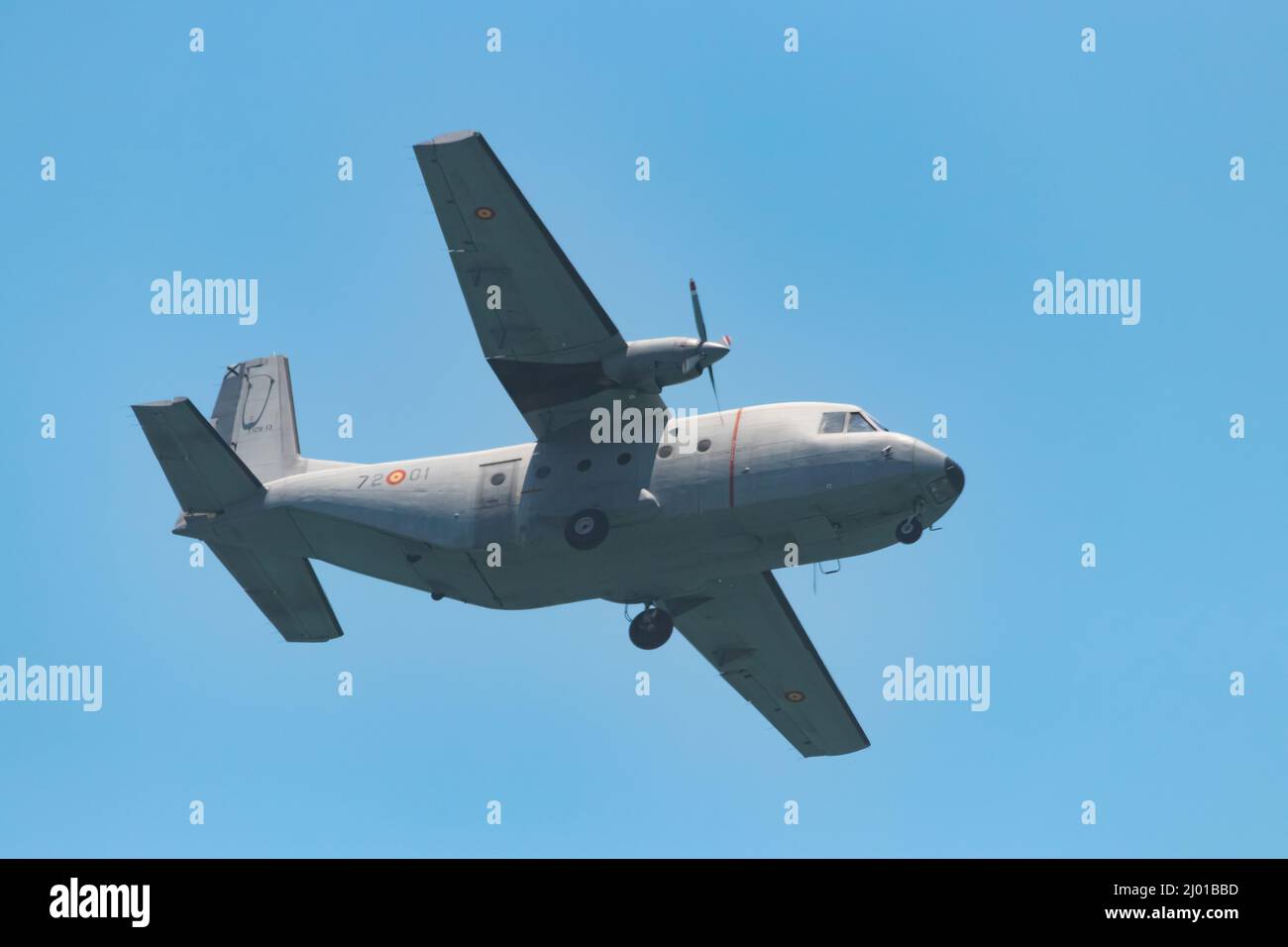 Torre del Mar, Spain - July 29, 2018 - Spanish Air Force C-212 tactical ...