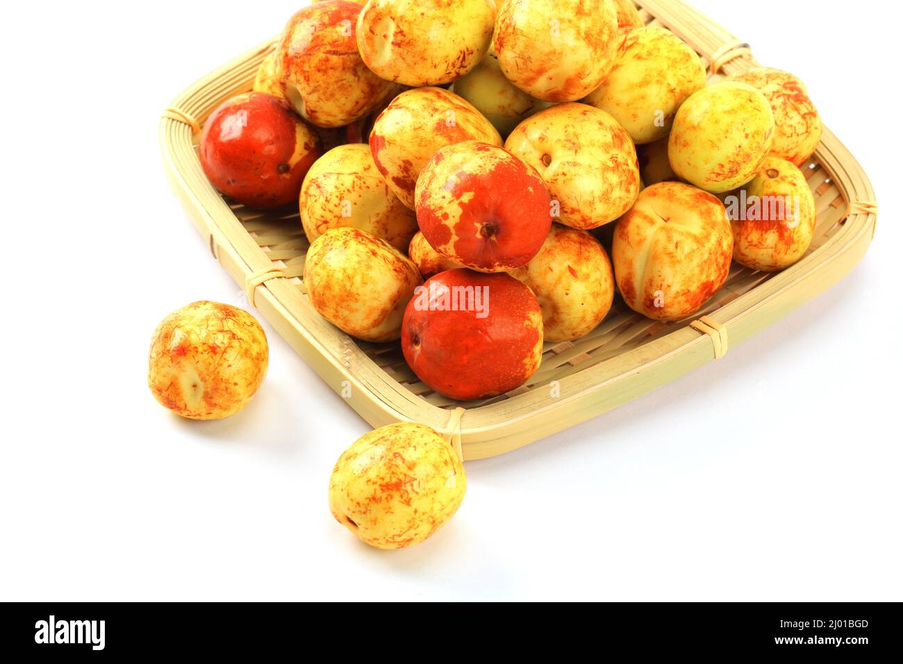 Jujube fruits on white background Stock Photo - Alamy