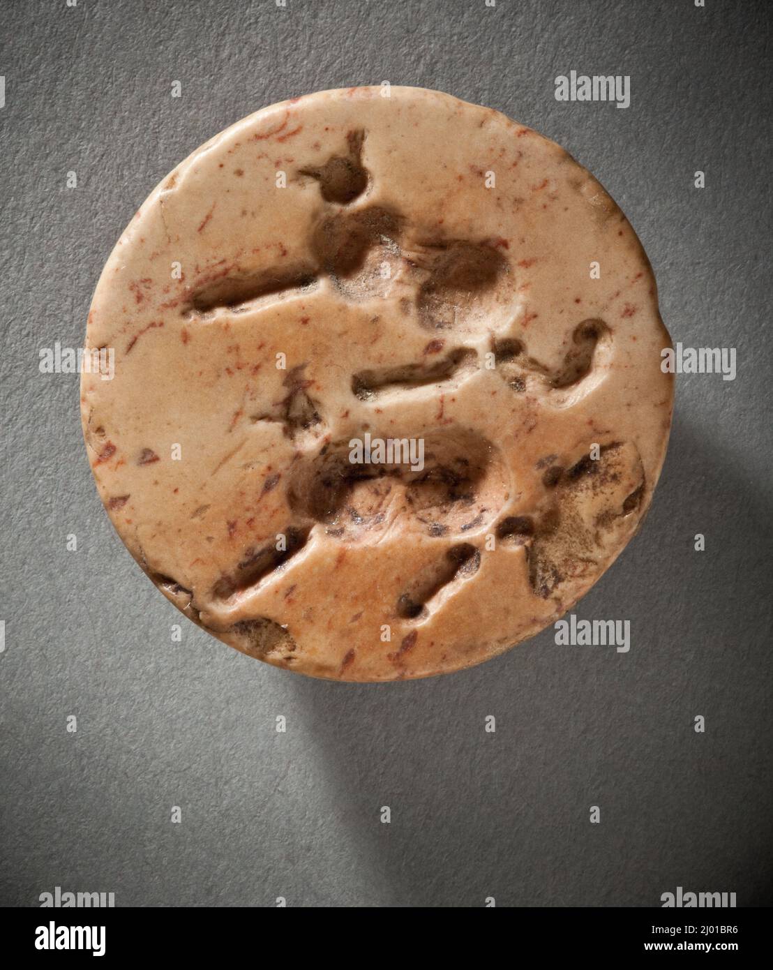 Stamp Seal, Hemispheroid. Iran or Mesopotamia, about 3000 B.C.. Tools ...