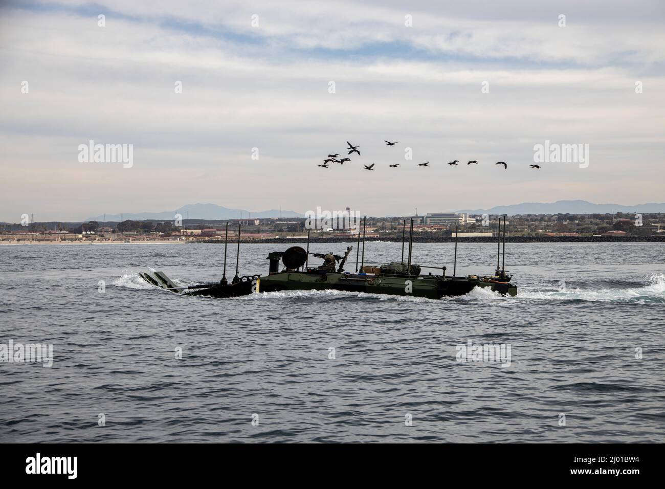 U.S. Marines with Charlie Company, 3d Assault Amphibian Battalion, 1st ...