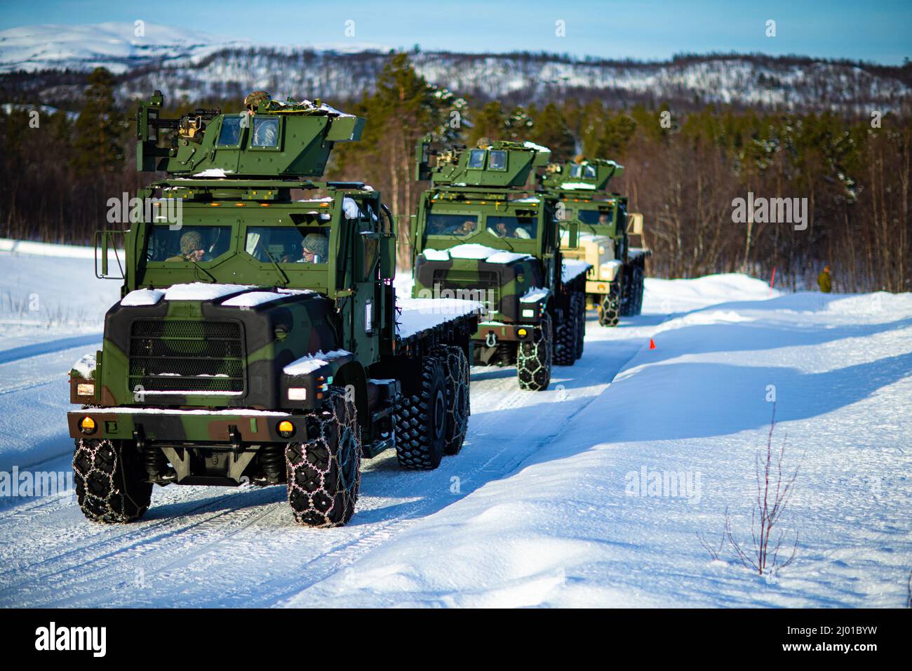 U.S. Marines conduct a live-fire M240B machine gun range in part of ...