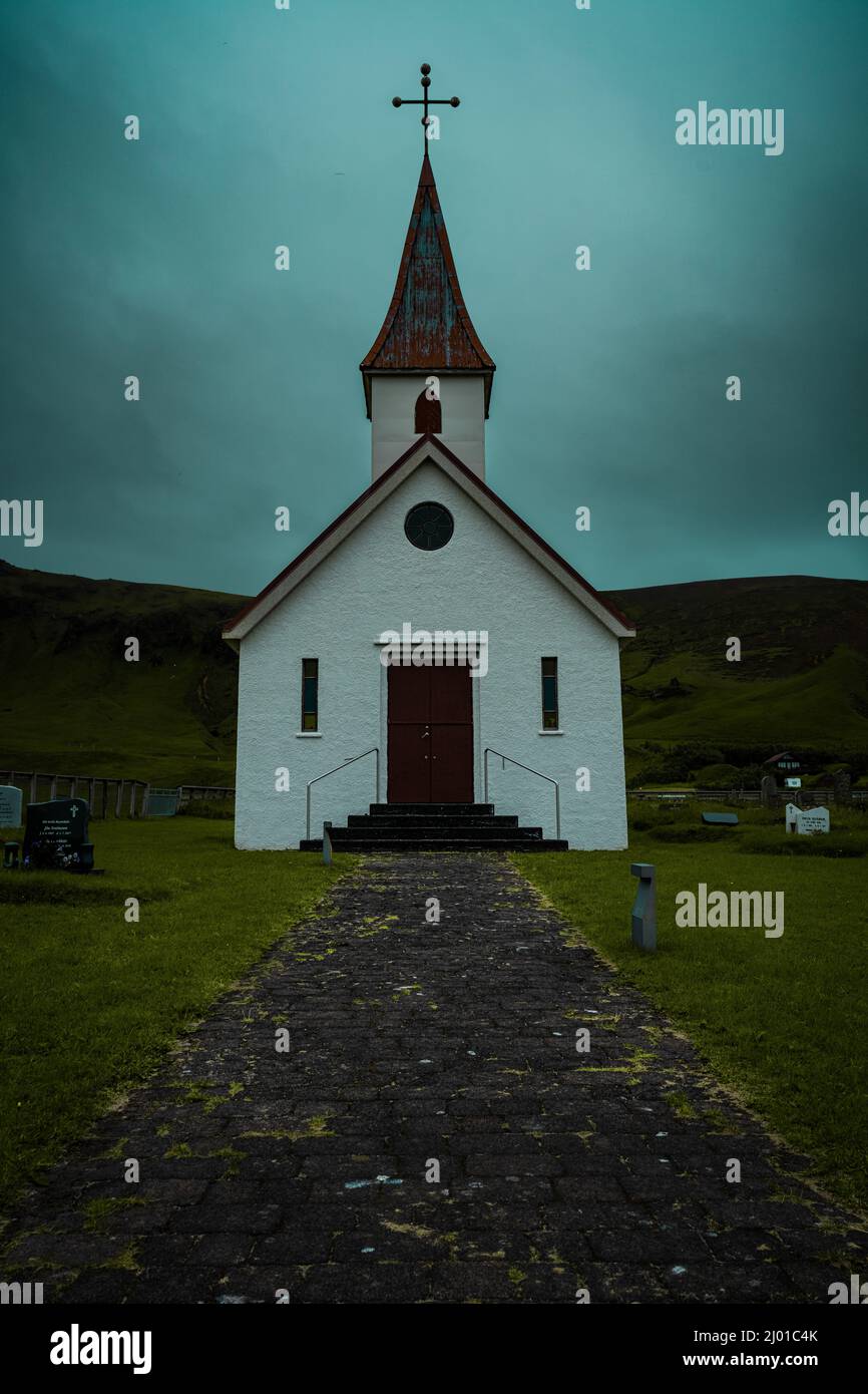 Local chruch in the icelandic wilderness Stock Photo - Alamy