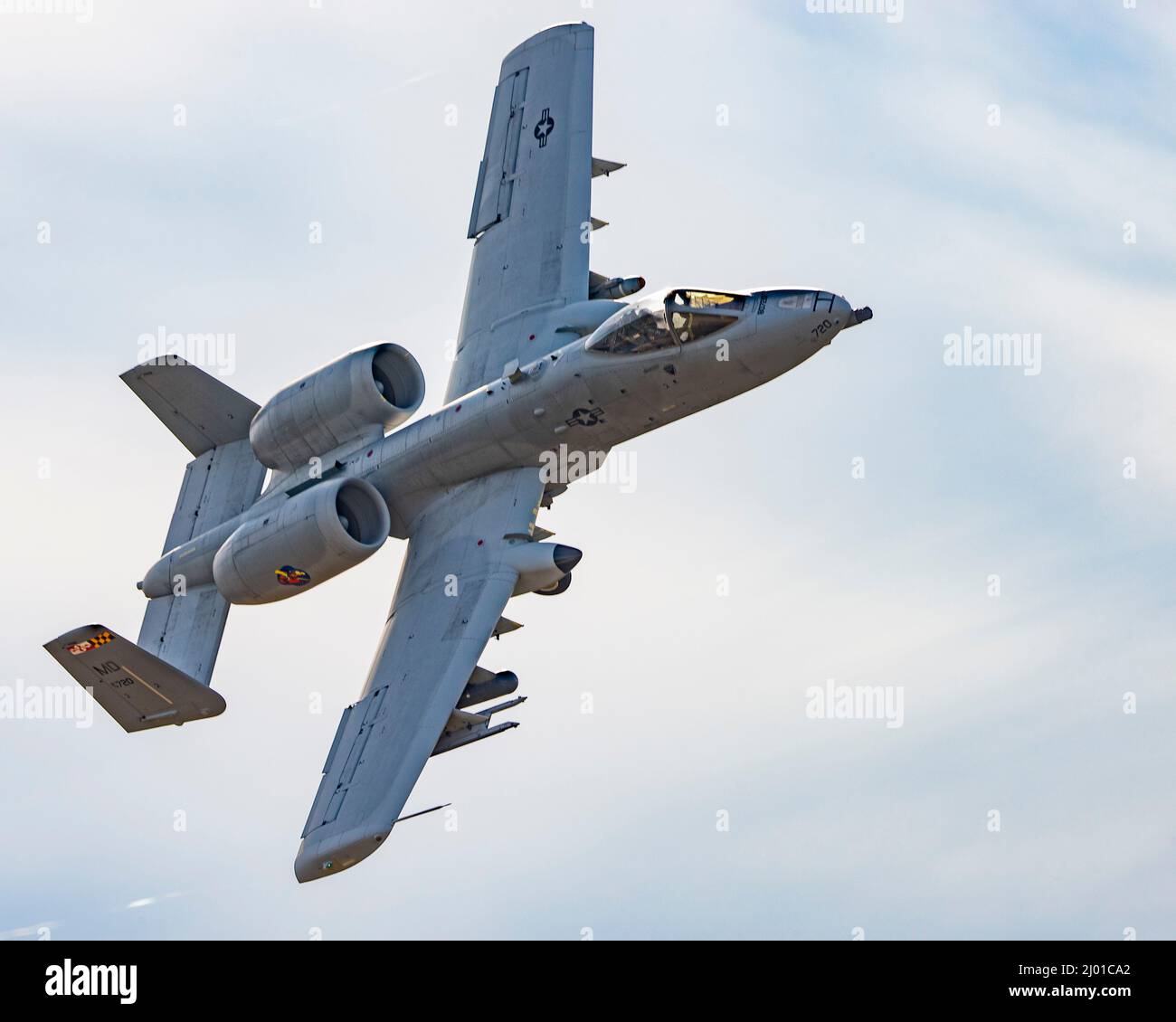 A U.S. Air Force 104th Fighter Squadron pilot, from the 175th Wing of ...