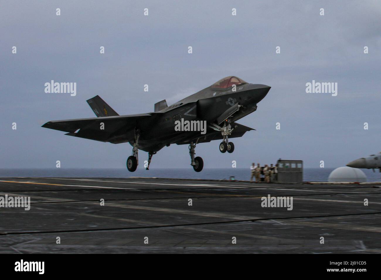 PHILIPPINE SEA (March 14, 2022) An F-35C Lightning II, assigned to the ...