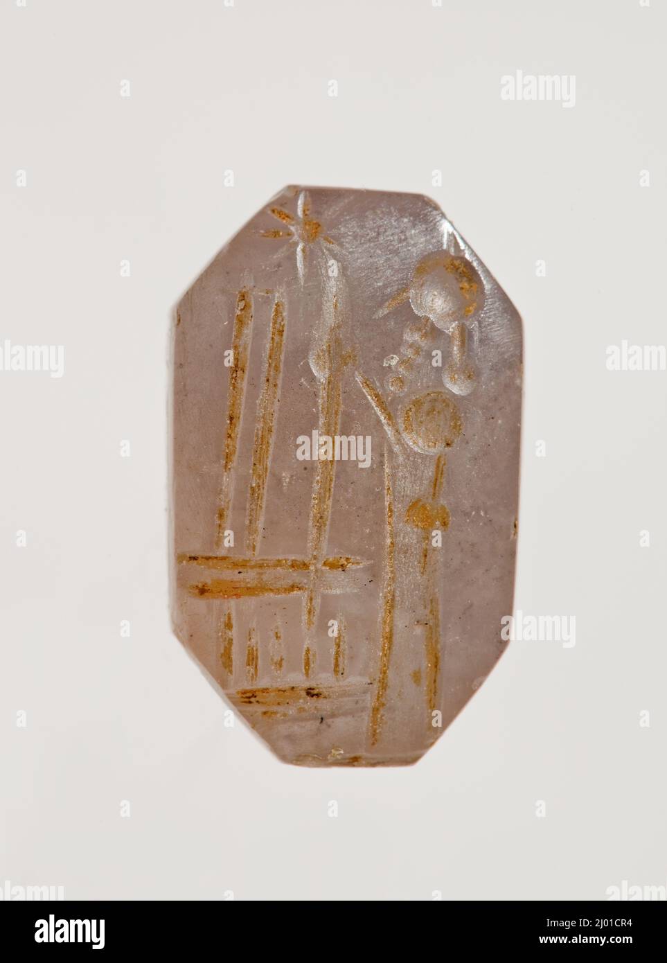 Stamp Seal. Assyria or Mesopotamia, Neo-Assyrian or neo-Babylonian ...