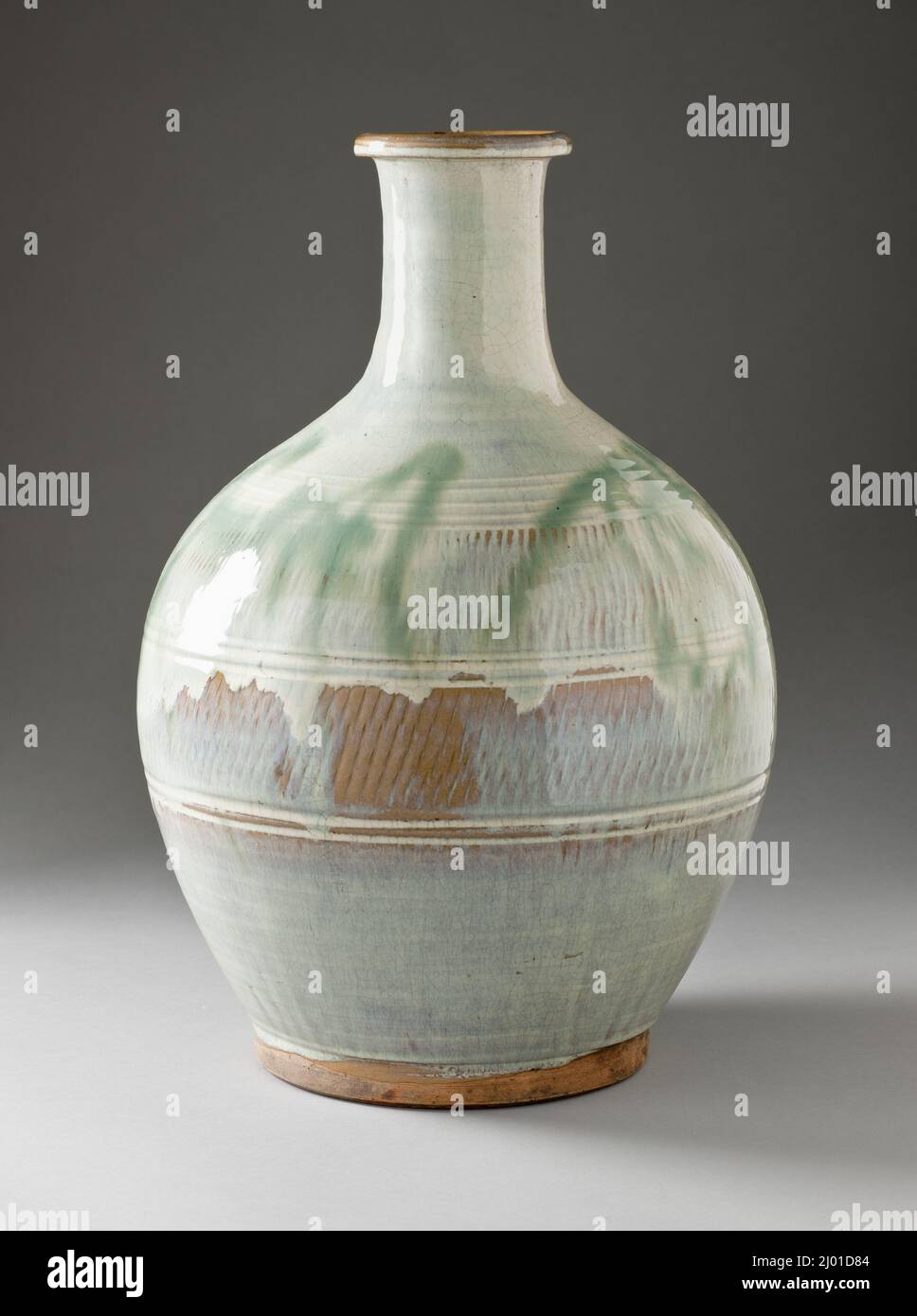 Sake Bottle with Chatter Effect. Japan, Meiji period, 1868-1912, 19th ...