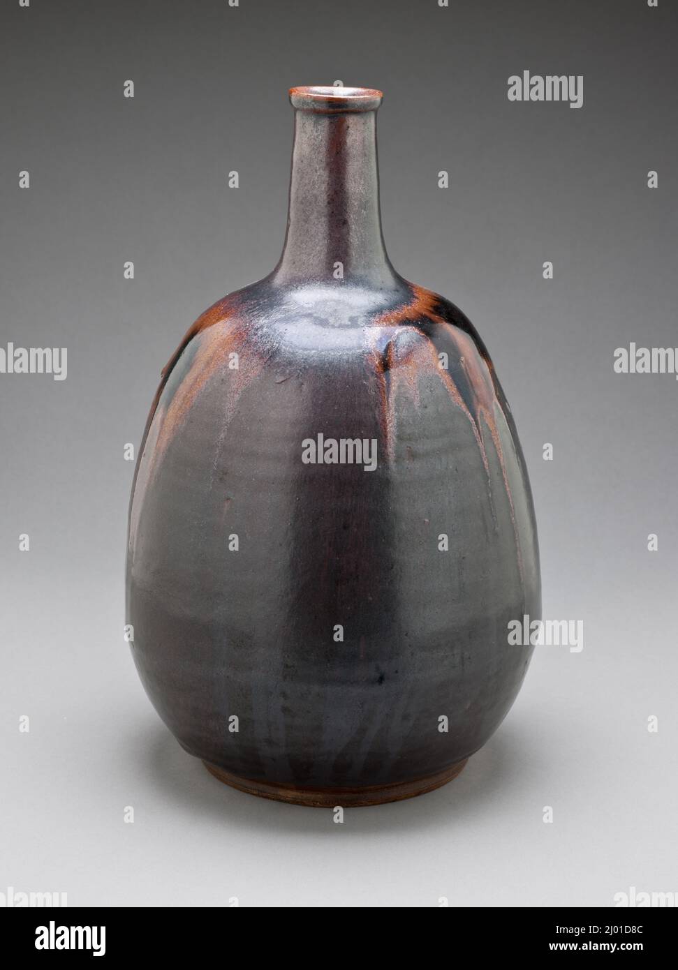 Sake Bottle with Glaze Splash. Japan, Edo period, 1615-1868, 18th ...
