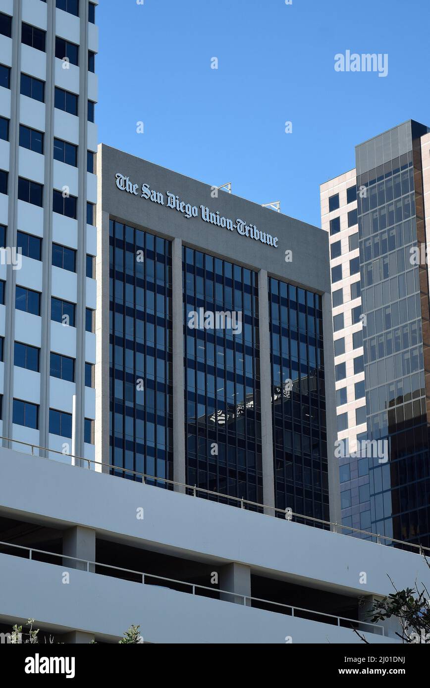 San Diego Union-Tribune newspaper building, San Diego, California Stock ...