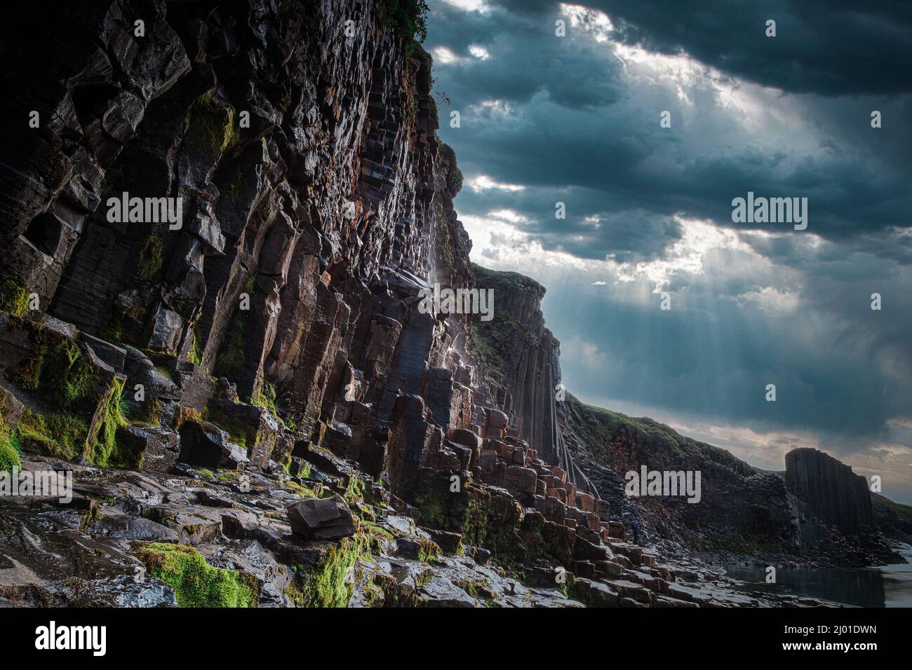 Studlagil canyon columns hi-res stock photography and images - Alamy