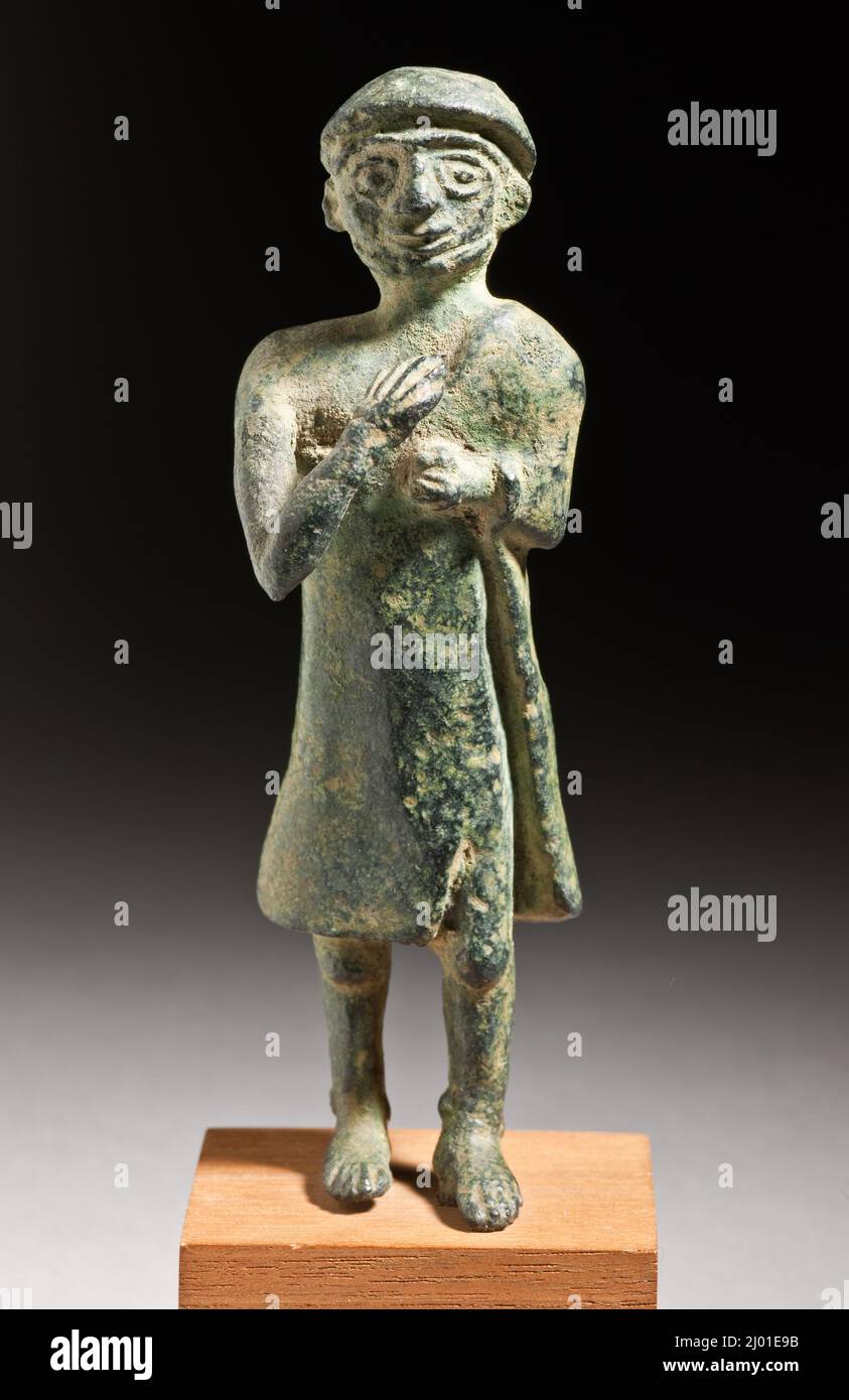 Male Figure. Iran, modern. Sculpture. Bronze, cast Stock Photo - Alamy