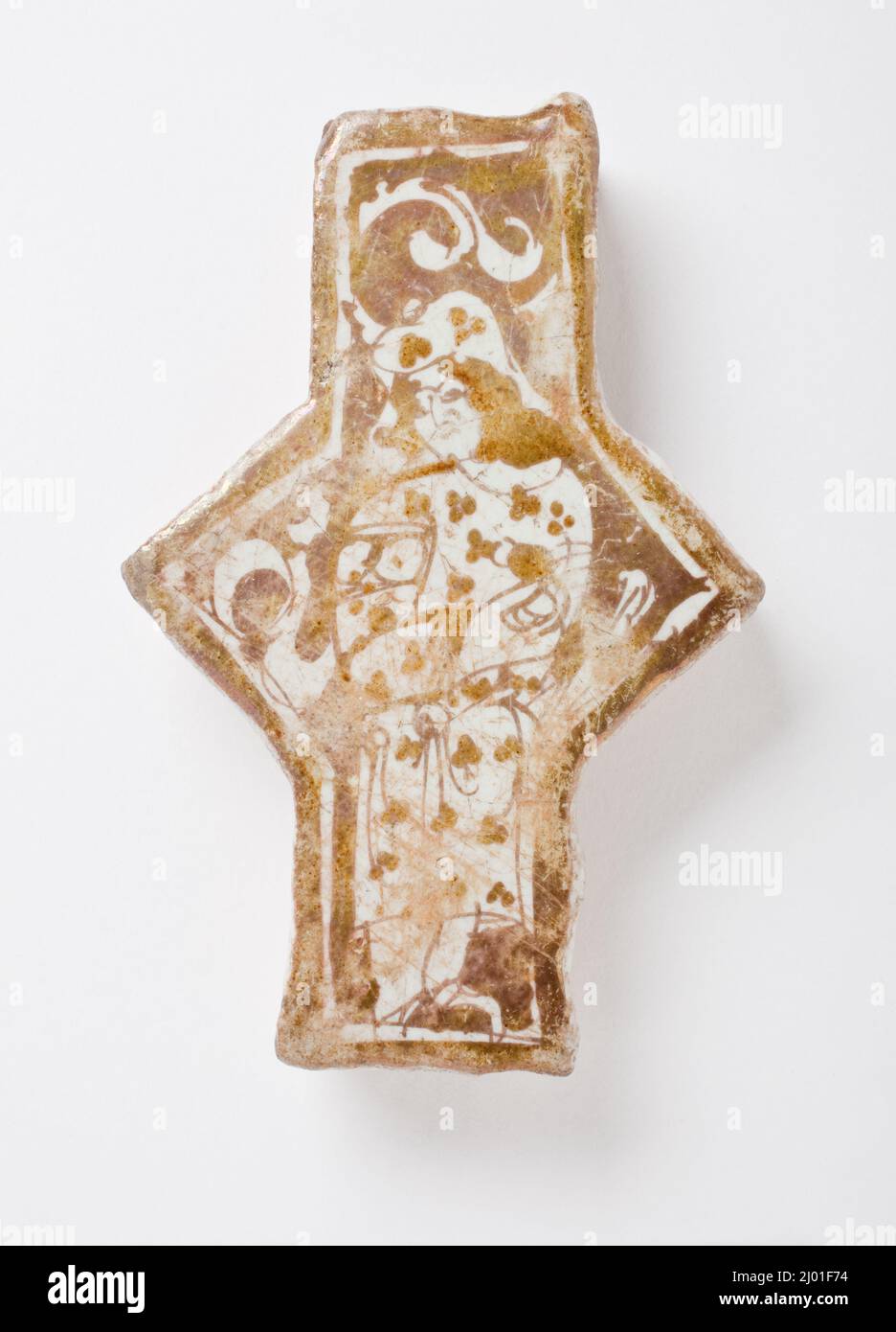 Tile. Iran, late 12th-early 13th century. Ceramics. Fritware, glazed ...