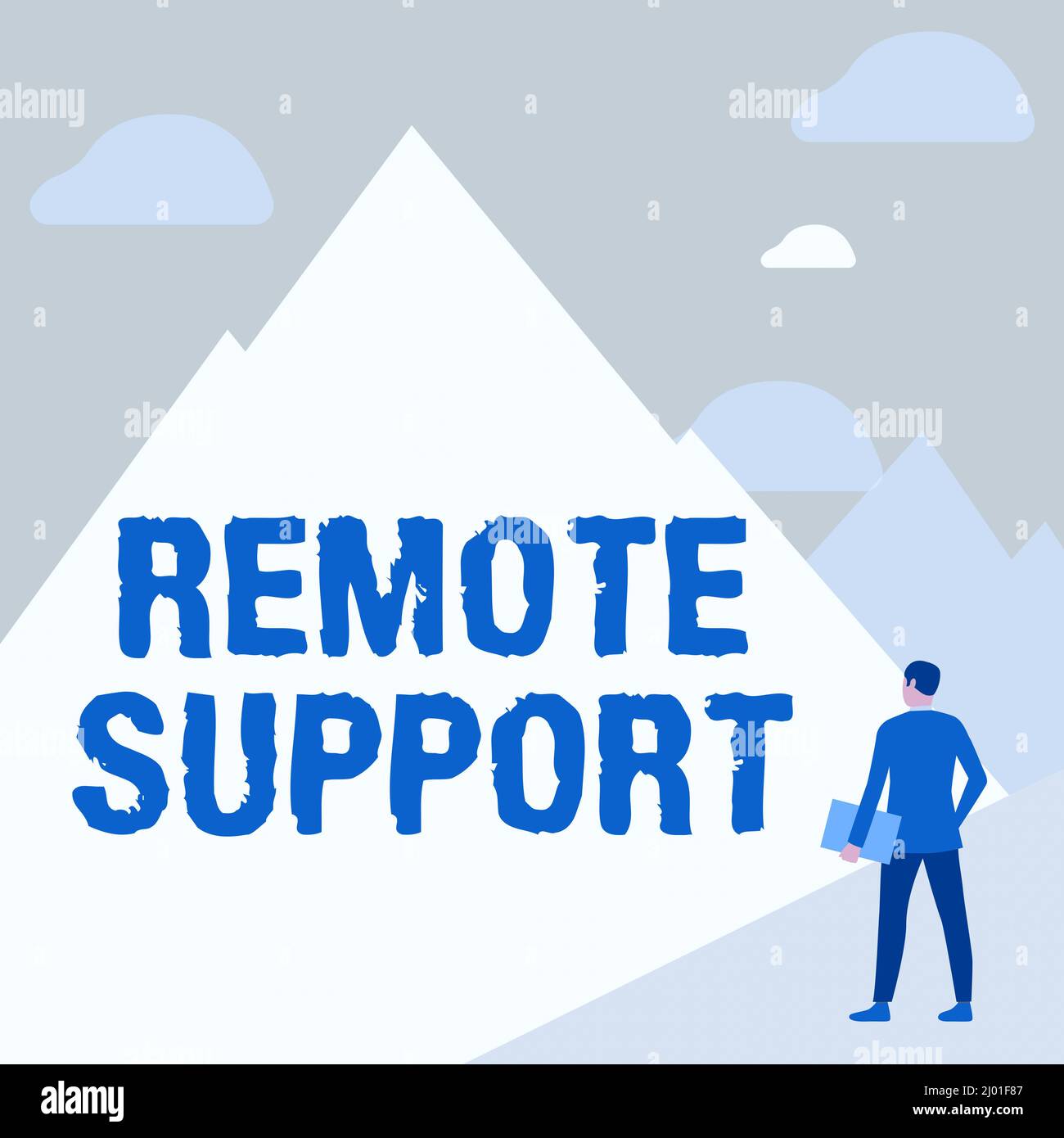 Text showing inspiration Remote Support. Business concept help endusers ... Text showing inspiration Remote Support. Business concept help endusers ...