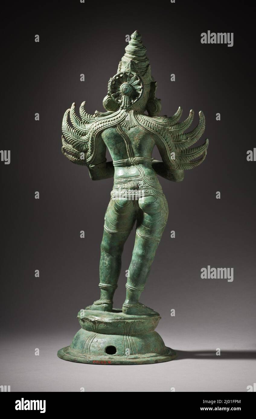 The Hindu God Vishnu's Mount, Garuda. India, Tamil Nadu, late 12th-13th ...