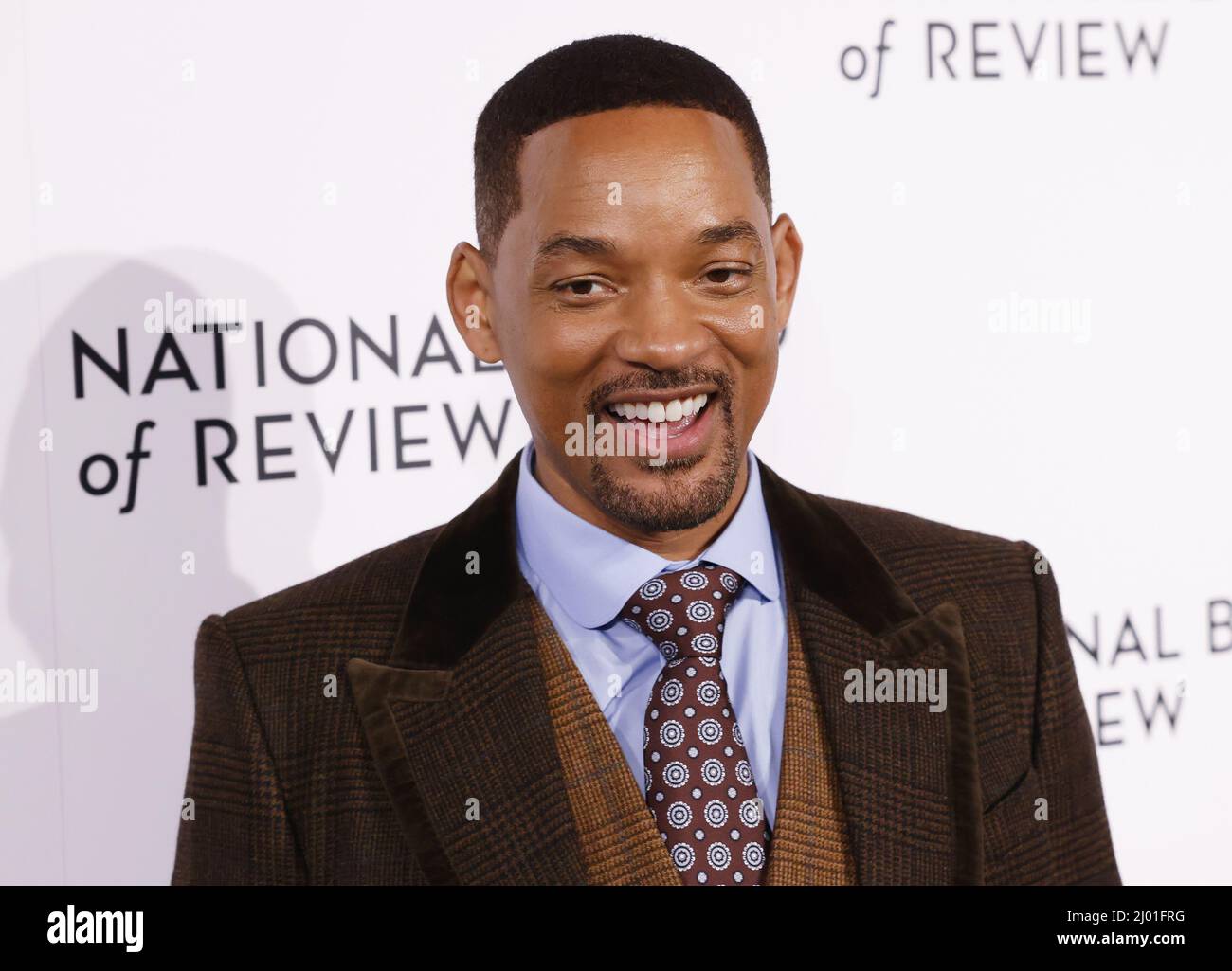 New York, United States. 15th Mar, 2022. Will Smith arrives on the red ...
