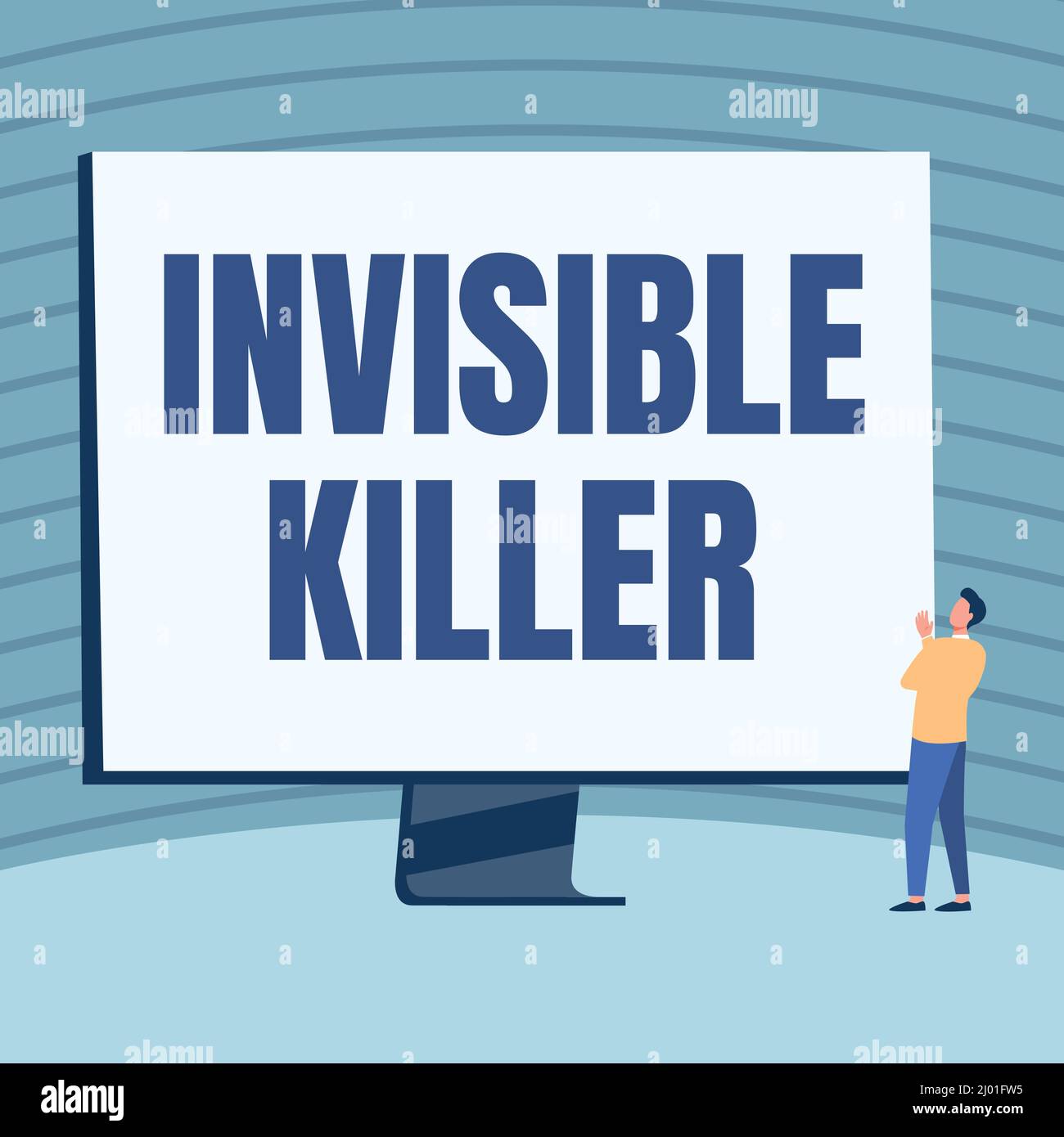 Conceptual display Invisible Killer. Business concept presence into the ...