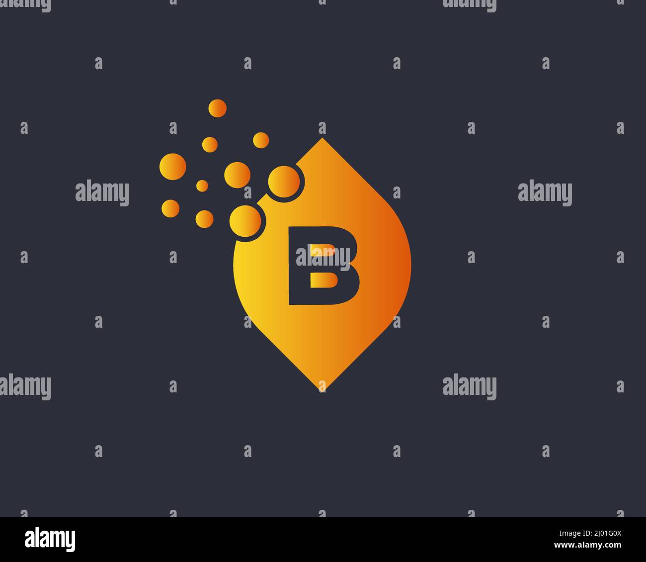 Abstract B Letter Logo with Leaf Concept. Letter B Logo Design Stock ...