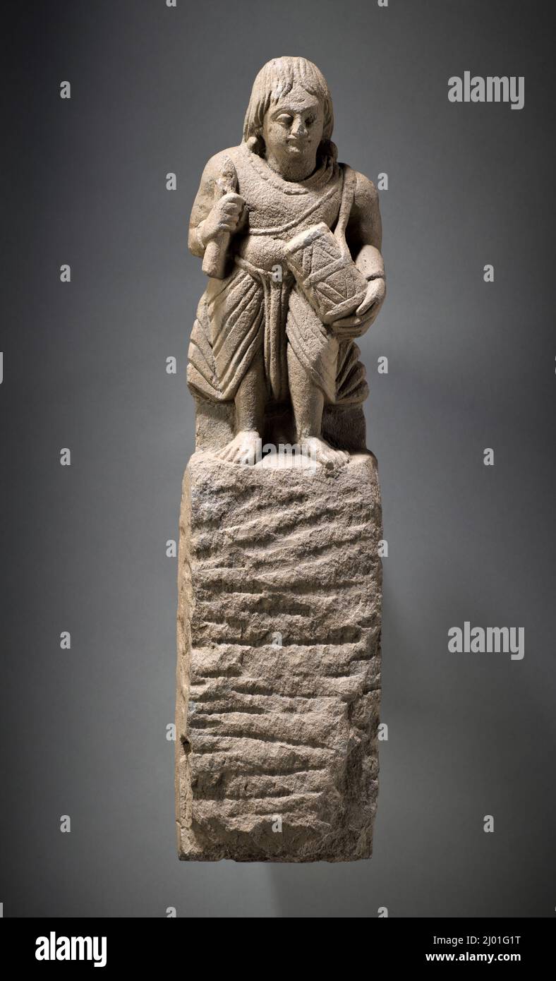 Percussionist; From a group of Five Celestial Musicians. Pakistan, Swat ...