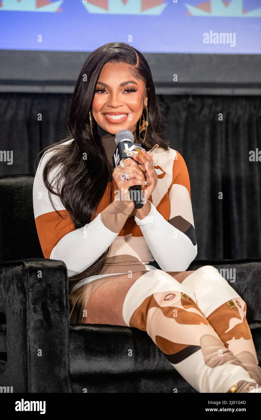 AUSTIN, TEXAS - MARCH 15: Ashanti speaks onstage at 'Ashanti Turns ...