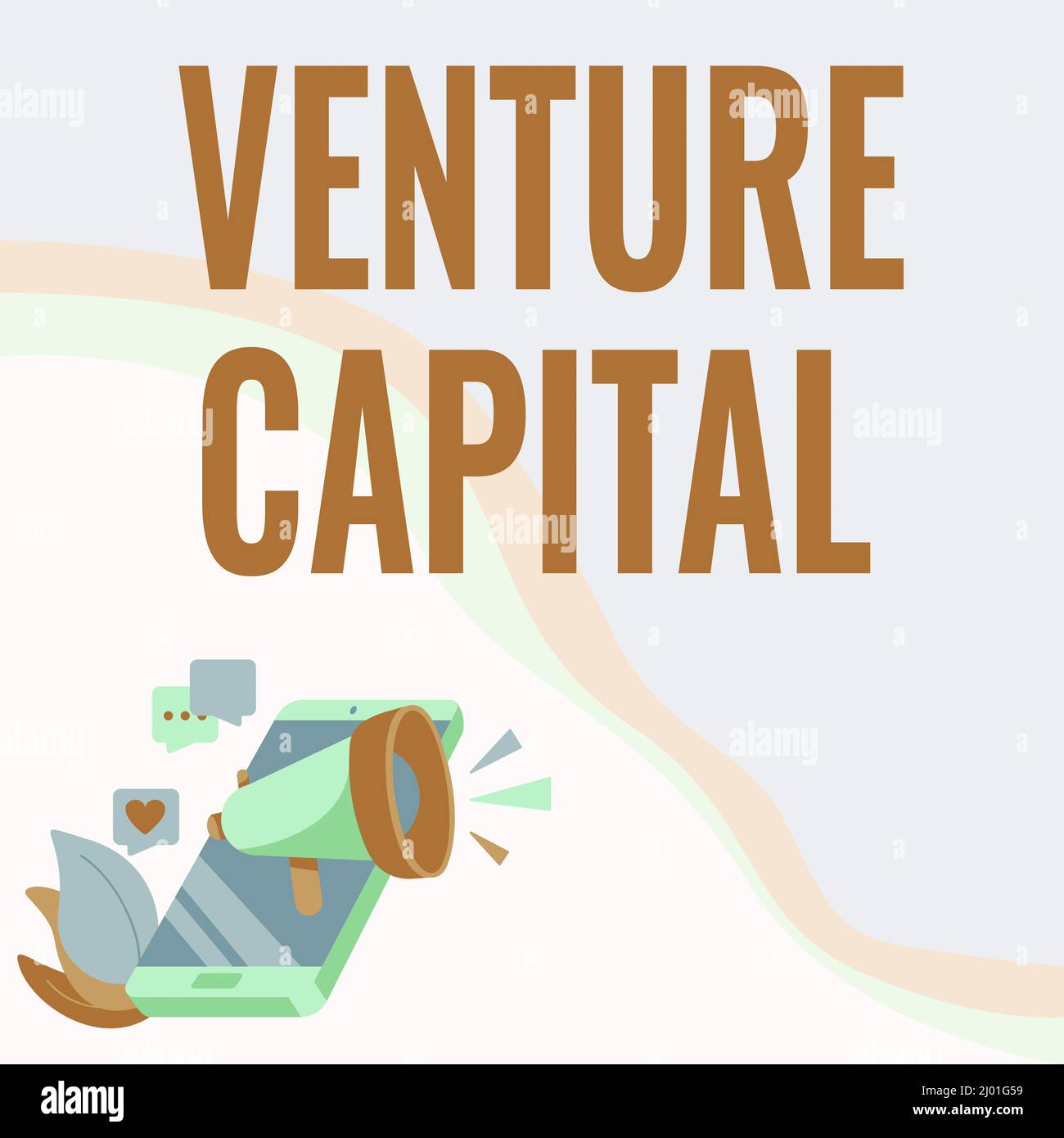 Conceptual caption Venture Capital. Business overview Venture Capital ...