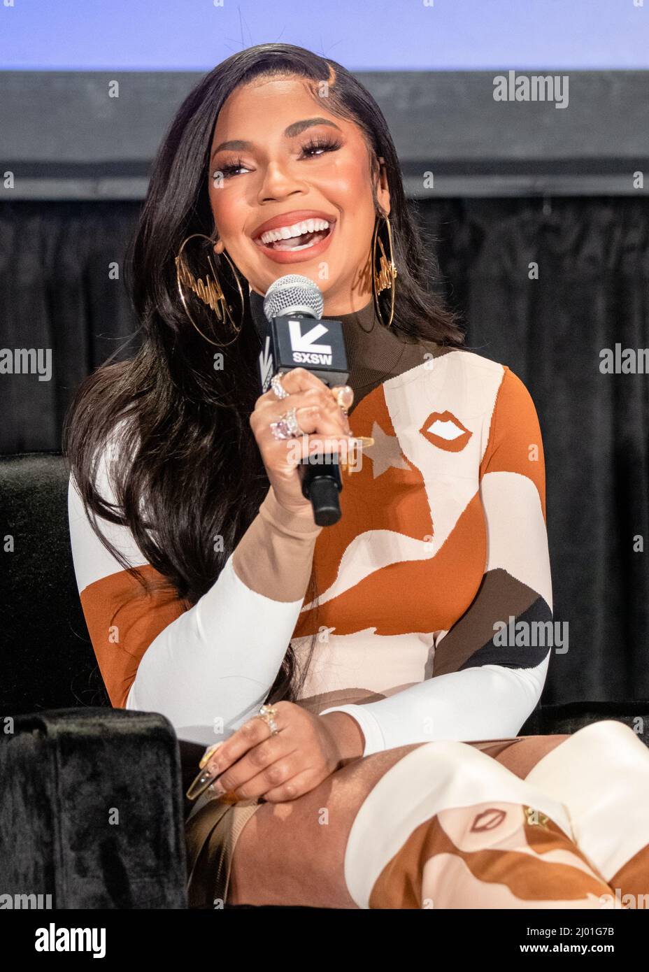 AUSTIN, TEXAS - MARCH 15: Ashanti speaks onstage at 'Ashanti Turns ...